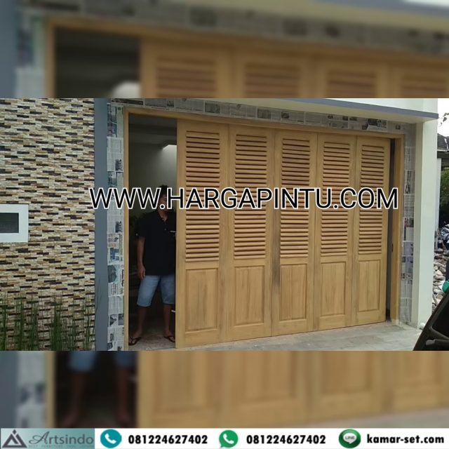 Model Pintu Garasi Minimalis Kayu Jati Harga Pintu - Harga Pintu